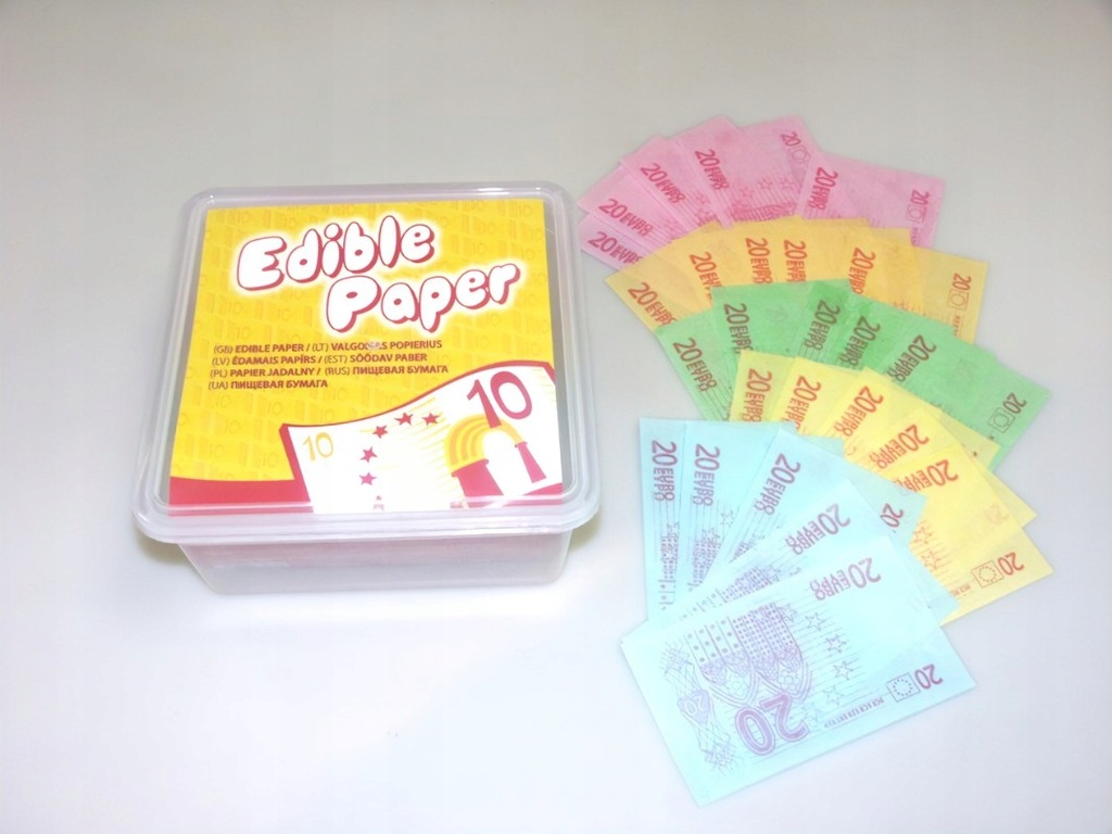 Papier Jadalny Banknoty Euro 400 szt - 12742008606 - oficjalne archiwum Allegro