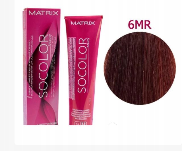 MATRIX SCB SOCOLOR - 6MR - FARBA DO WŁOSÓW 90ml - 11743973728 ...