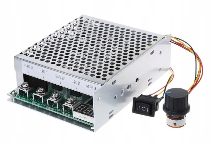 Regulator obrotów do silnika DC 10-50V 60A PWM - 10131787155 - oficjalne archiwum Allegro