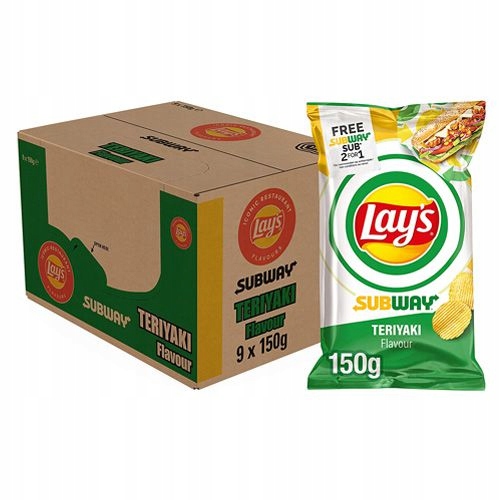 Lay's SUBWAY teriyaki 130 g Lays Limited Edition - 13070346073 ...
