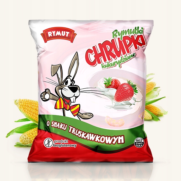 Rymutki Chrupki kukurydziane TRUSKAWKOWE Rymut 90g - 11917231730 ...