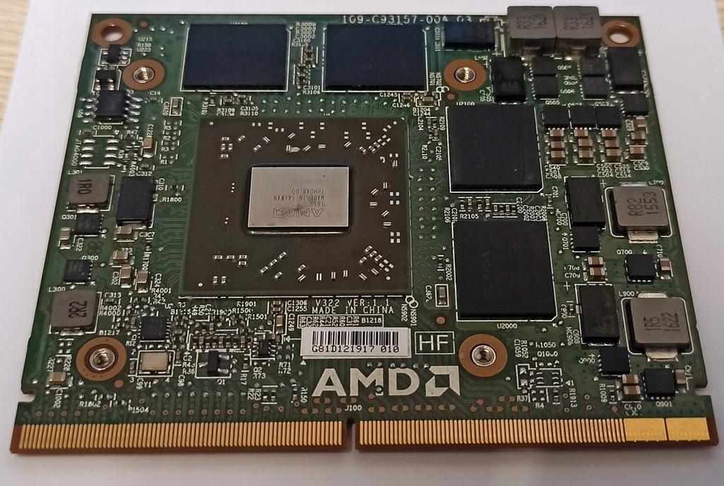 Karta graficzna AMD FirePro W5170M 2GB GDDR5 bdb - 11046839695 - oficjalne archiwum Allegro