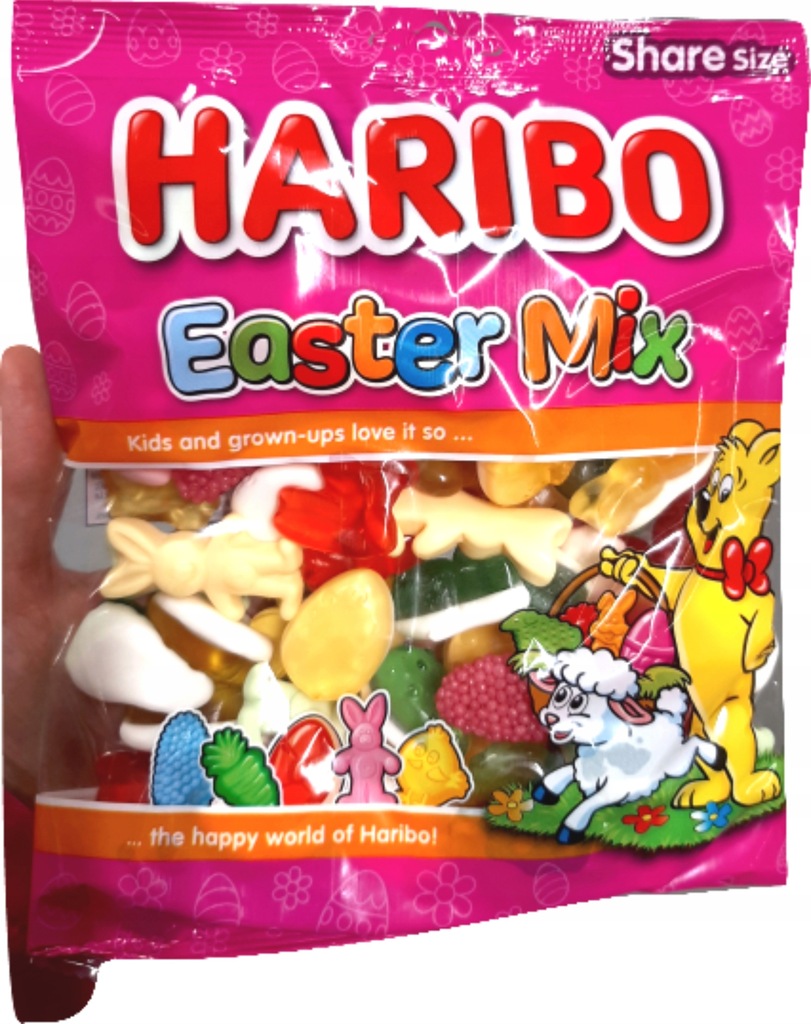 HARIBO żelki easter wielkanoc jajka zając XXL 350g - 11710826841 ...