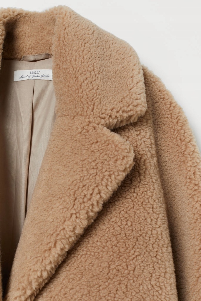 H&M PŁASZCZ FUTRO pluszowy TEDDY S 36 ZARA - 8249556381 - oficjalne ...