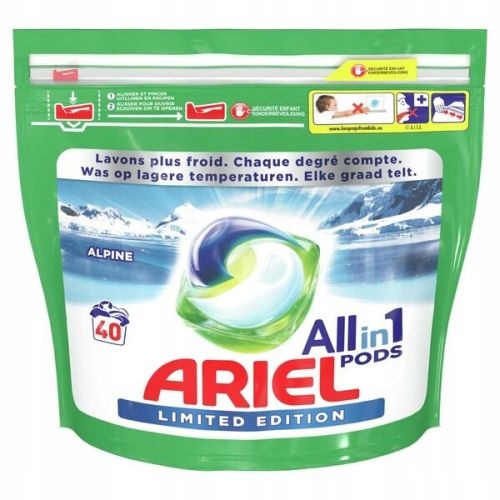 Ariel All in 1 Pods Alpine 40p 1kg - 13657612580 - oficjalne archiwum ...