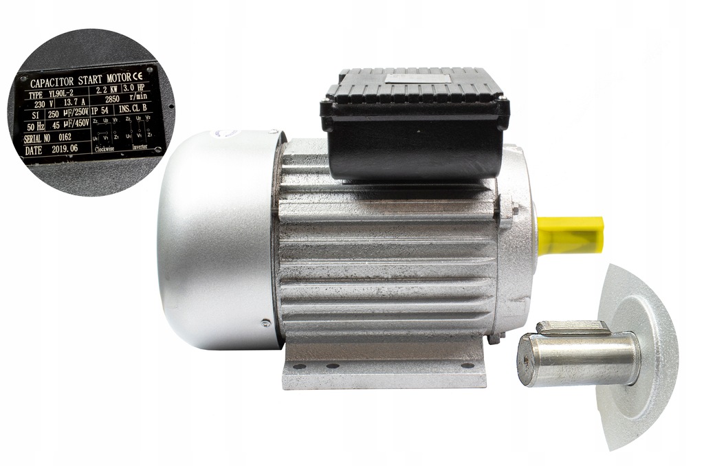 Silnik elektryczny 230V 2,2 kW 2800 1 fazowy - 8548171677 - oficjalne archiwum Allegro