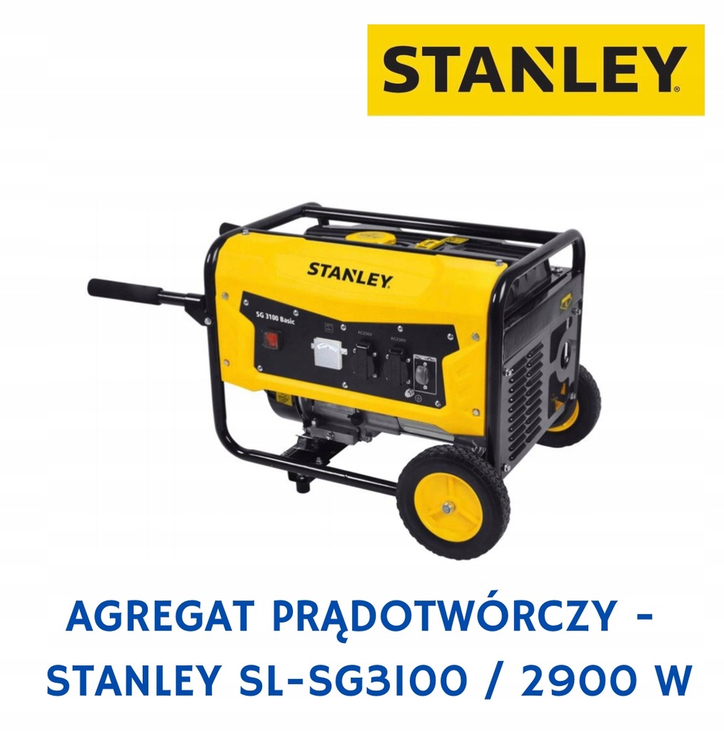 AGREGAT PRĄDOTWÓRCZY STANLEY SL-SG3100 - 2900W - 12861799533 ...