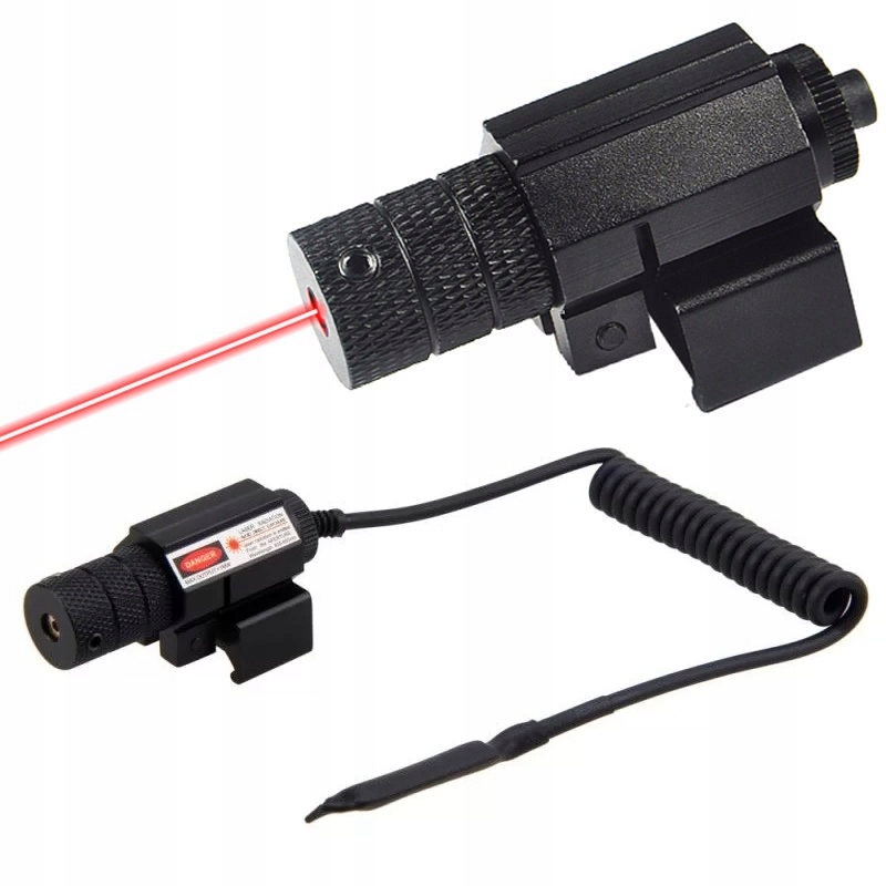 Celownik LASEROWY na szynę 22mm Włącznik Taktyczny - 12585635919 - oficjalne archiwum Allegro