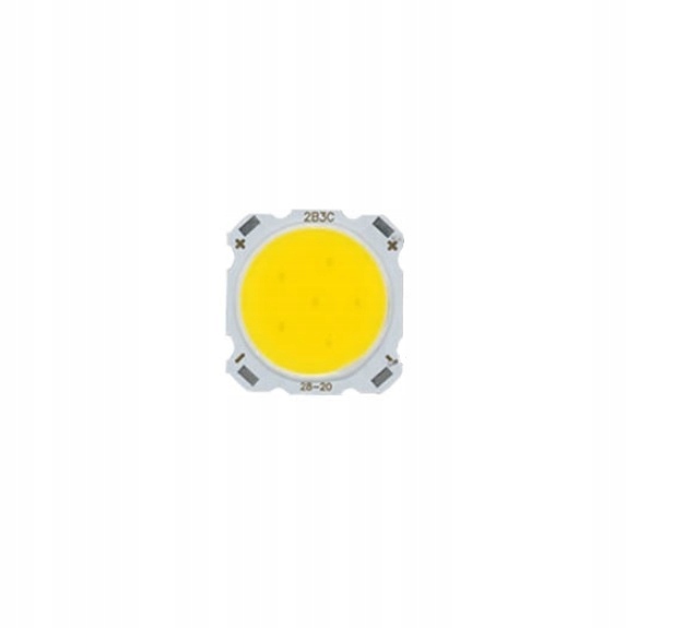 LED COB 3W 9-12V BARWA Ciepła 3200K - 13292997967 - oficjalne archiwum Allegro