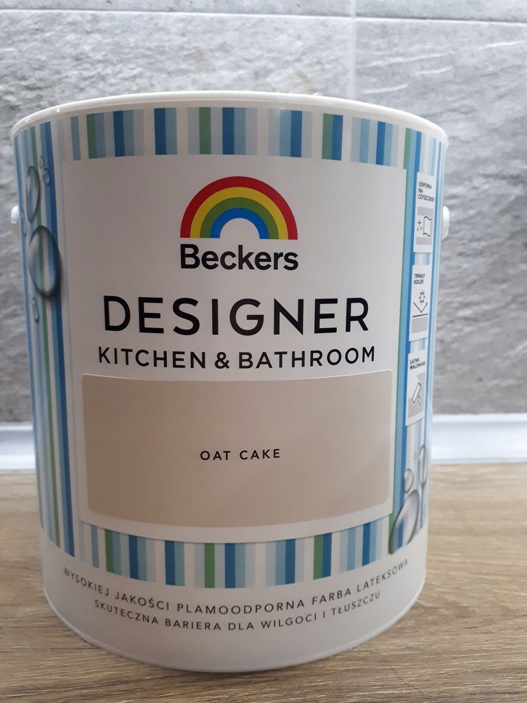Farba Beckers Kuchnia Łazienka Oat Cake 2.5L - 12759961091 - oficjalne archiwum Allegro