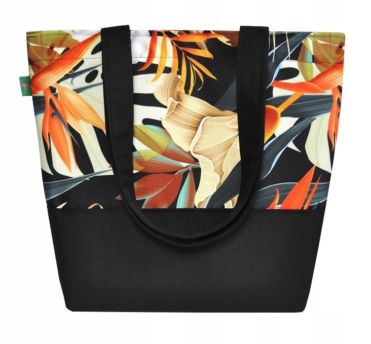 TORBA TOREBKA SHOPPER NA SUWAK BLACK COOLFLAMINGO - 12684517788 - oficjalne archiwum Allegro