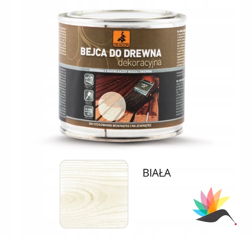 Bejca Do Drewna WODNA Dragon 0,175 l BIAŁY - 7865211323 - oficjalne ...