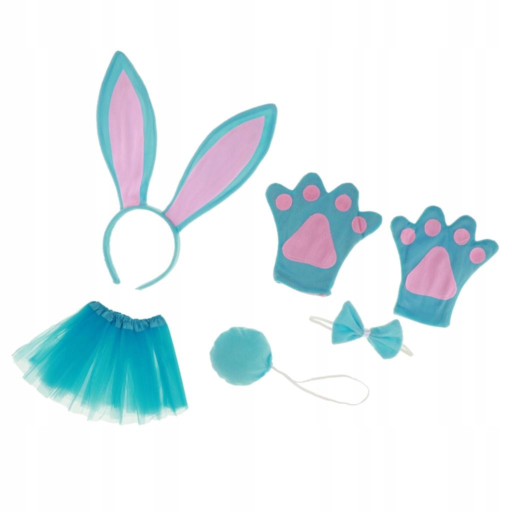 Bunny Rabbit Fancy Dress Sets Costume Accessories Cosplay Pink Blue ...