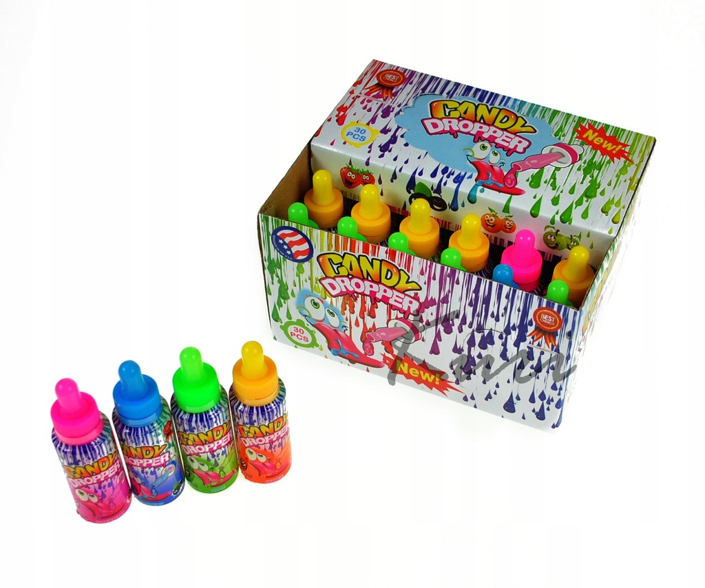 Lizaki w płynie Candy Dropper dozowniki 20ml 30szt - 7546531178 ...