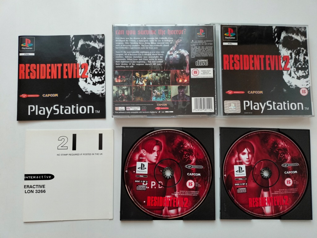 RESIDENT EVIL 2 PSX PS1 - 13020455109 - oficjalne archiwum Allegro