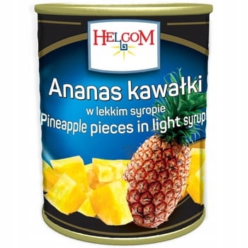 ROLNIK ANANAS W KAWAŁKACH W SYROPIE W PUSZCE 560g - 9622259944 - oficjalne archiwum Allegro