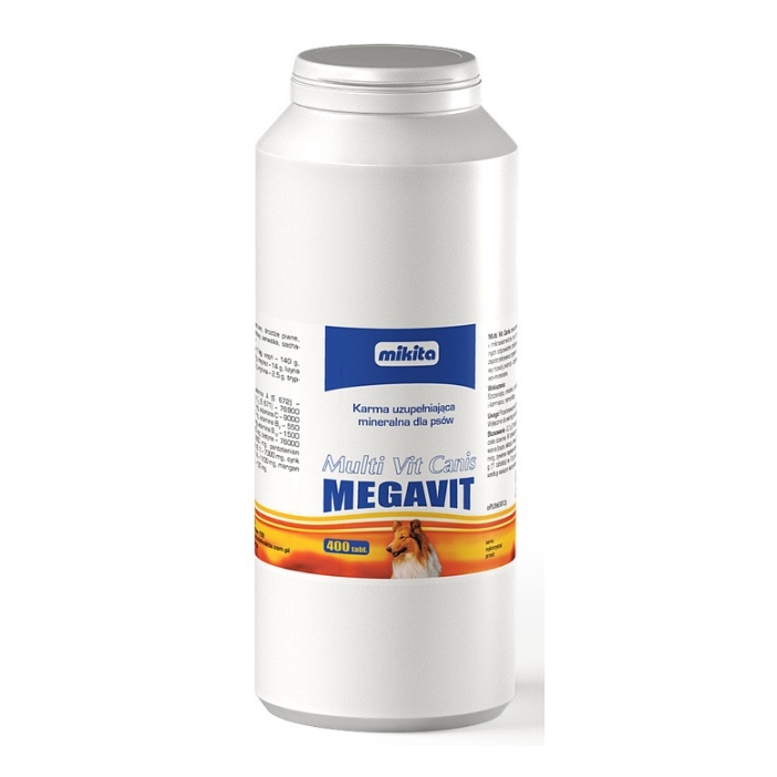 Mikita Multi Vit Canis Megavit 400 Tabletek - 11777732371 - oficjalne ...