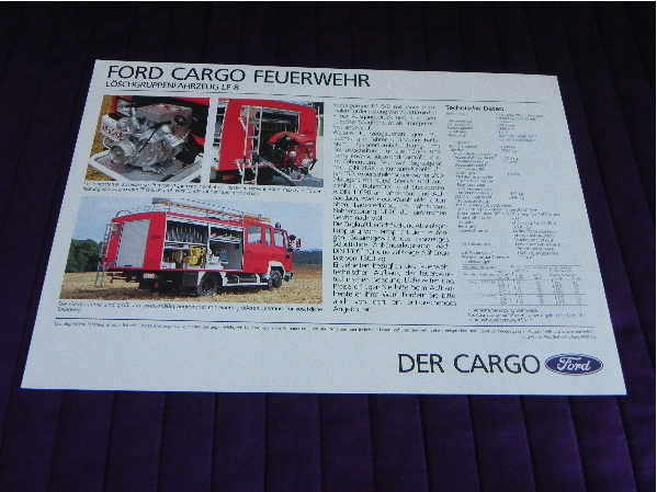 Ford Cargo Feuerwehr straż 1986 - 12247652304 - oficjalne archiwum Allegro