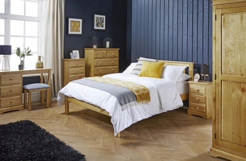 Szafka nocna Borovica 3S z Drewna-MEBLE DREWNIANE - 7832391019 - oficjalne archiwum Allegro