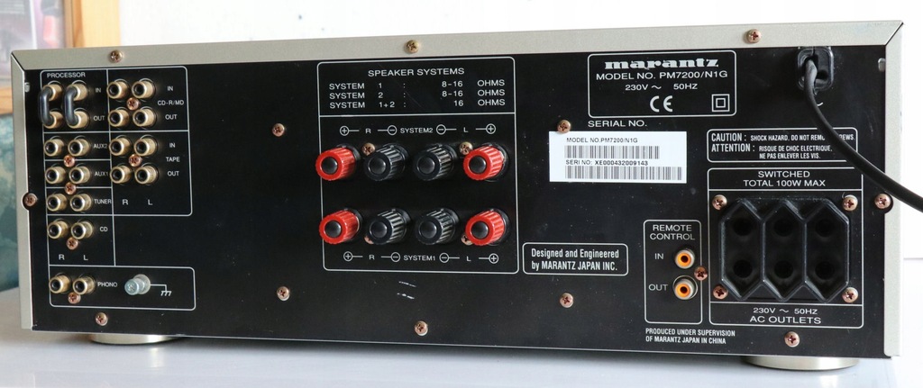 MARANTZ PM 7200 Class A Amplifier Wzmacniacz 2x95W - 12579410002 ...