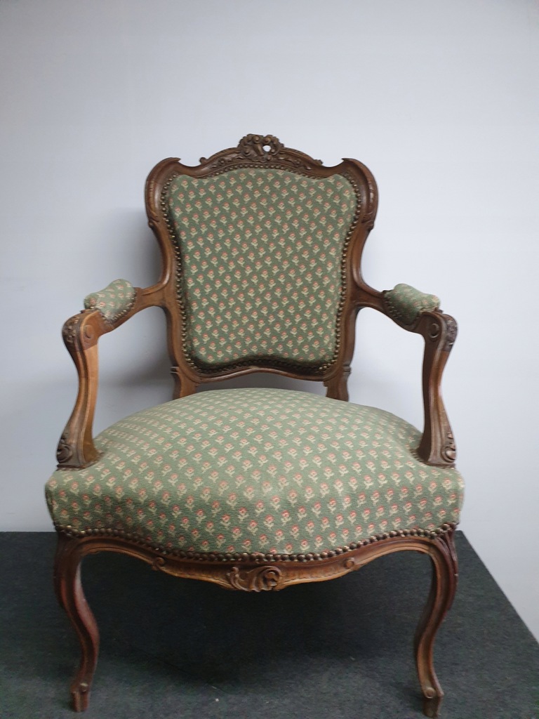 Fotel ludwikowski Francja antyk - 13664287751 - oficjalne archiwum Allegro