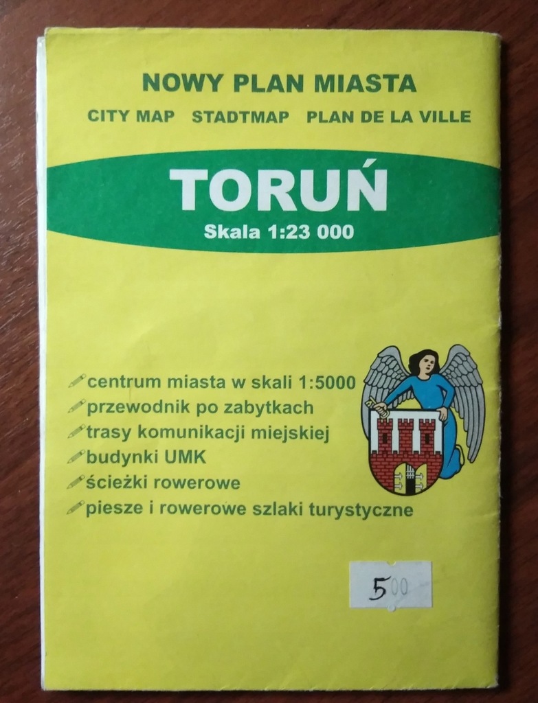 TORUŃ plan miasta mapa - 8491229605 - oficjalne archiwum Allegro