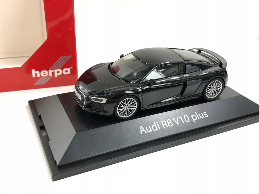 Audi R8 V10 Plus - Herpa 1:43 - nowy - czarny - 7835343560 - oficjalne ...