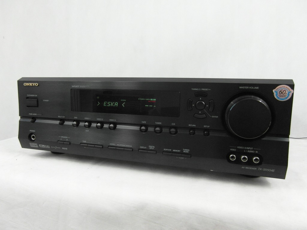 Amplituner ONKYO TX-SR504E RDS czarny - 16961130169 - oficjalne archiwum Allegro