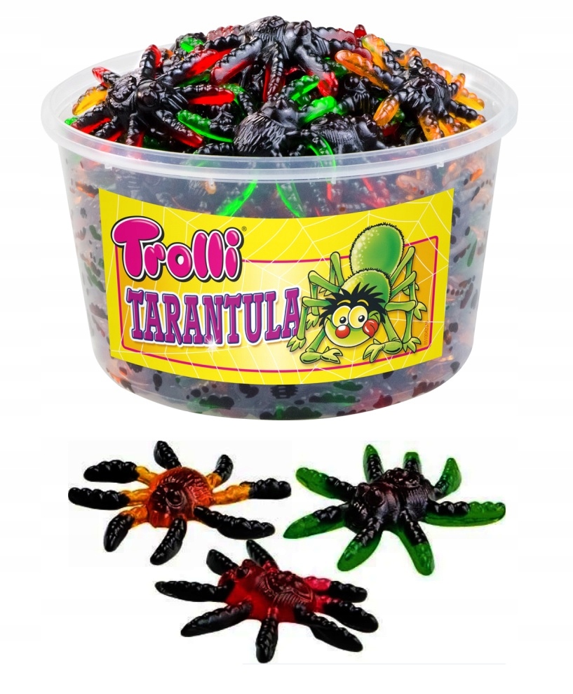 Trolli TARANTULA 75szt mix 800g Halloween - 12757588452 - oficjalne ...