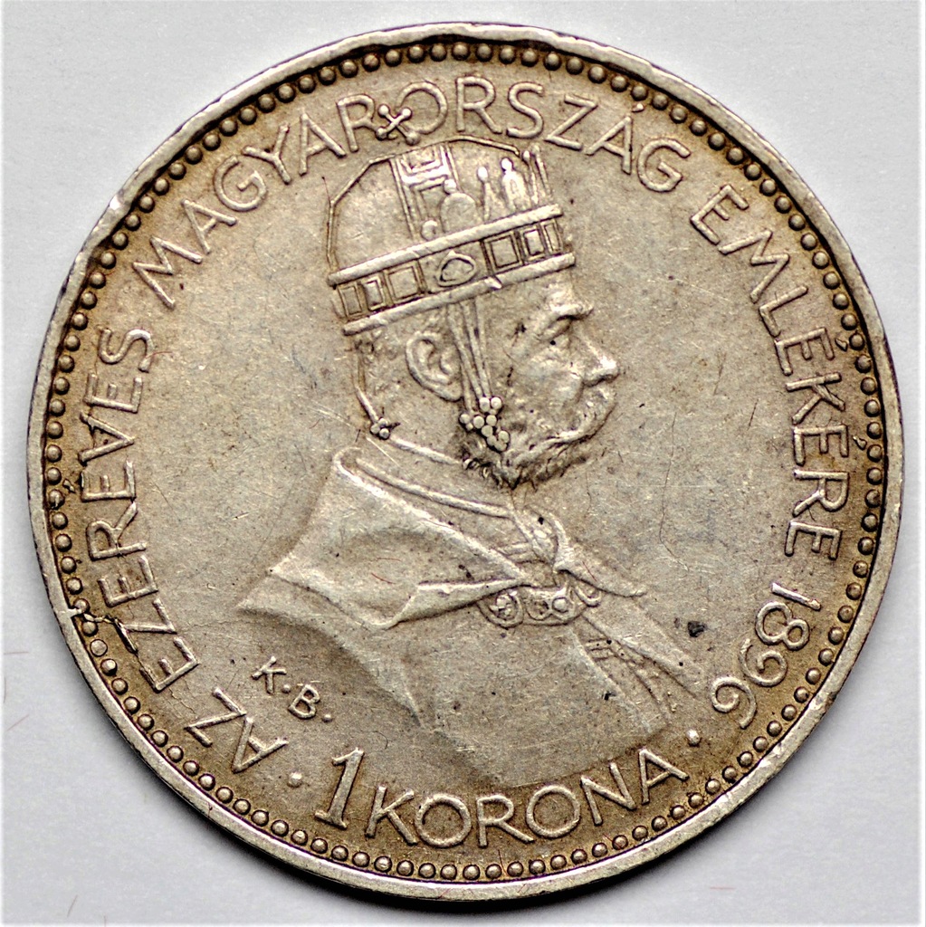 tb 879 Austro-Węgry Korona 1896 1000-lecie Węgier - 13462568202 ...