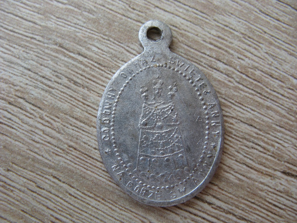 Medalik Obraz Św Anny na Górze Św Anny rew. Zabrze - 12216552143 ...