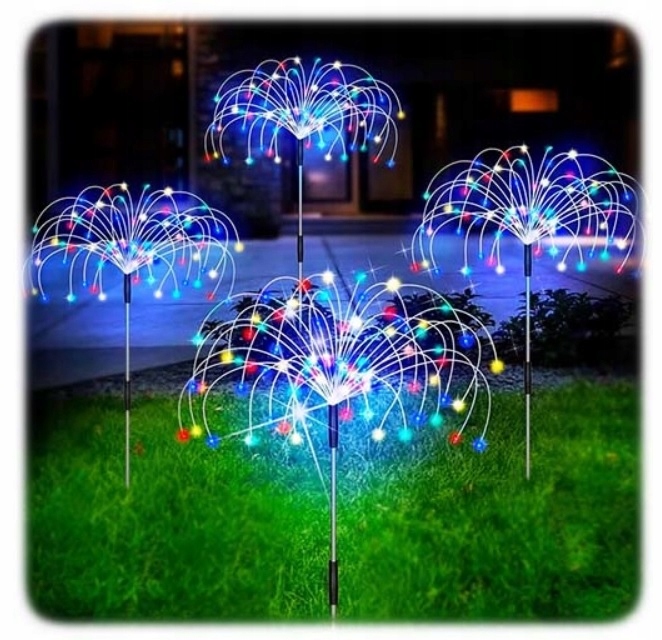 LAMPA SOLARNA LED drzewko dmuchawiec fajerwerki - 12810448575 - oficjalne archiwum Allegro