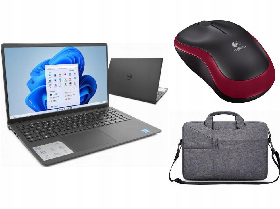 Laptop Dell 15.6 Windows 11 Home Intel Core i5 16GB + STYLOWA TORBA + MYSZK - 15492232000 ...