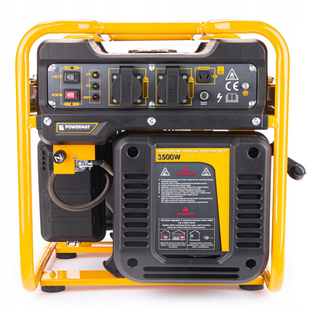 Agregat prądotwórczy Powermat PM-AGR-3500IT 3500 W - 11497373891 - oficjalne archiwum Allegro