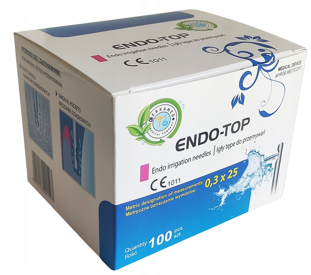 ENDO-TOP igły tępe do przemywań 100 szt. 0,3 x 25 - 13017553466 ...