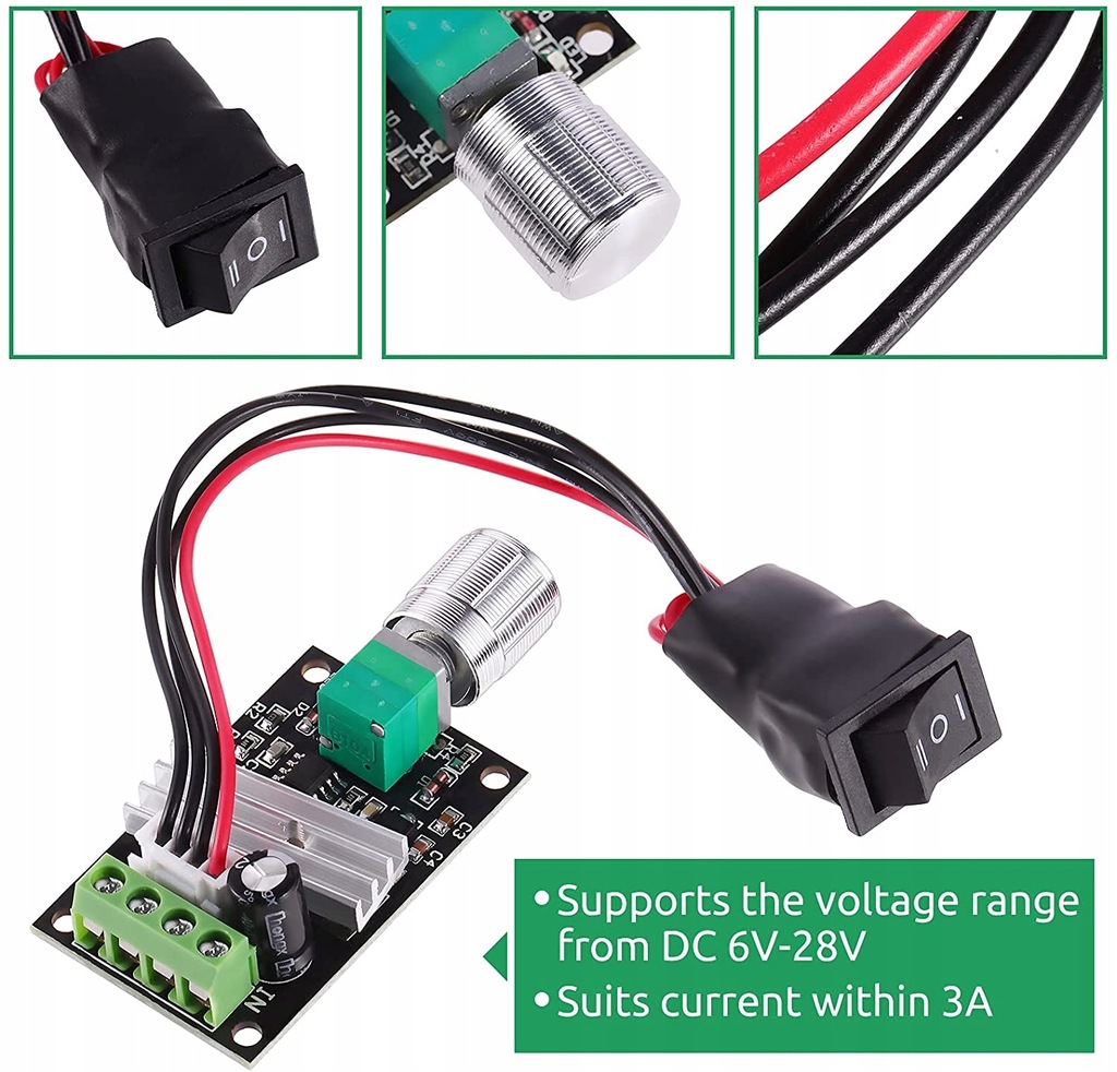 Sterownik silnika prądu stałego WINOMO przełącznik - 10900905997 ...