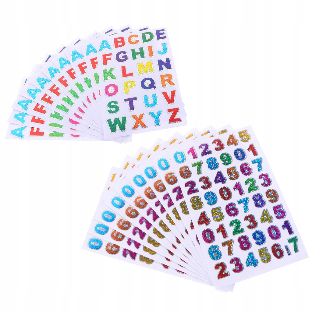 80 arkuszy Alfabet naklejka Księga gości naklejki - 12938785493 - oficjalne archiwum Allegro