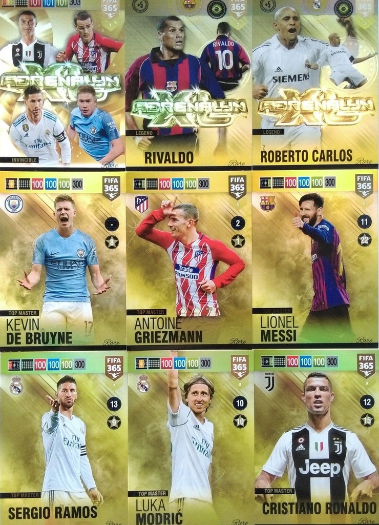 9 KART RARE FIFA 365 2019 MESSI RONALDO INVINCIBLE - 9412587274 ...