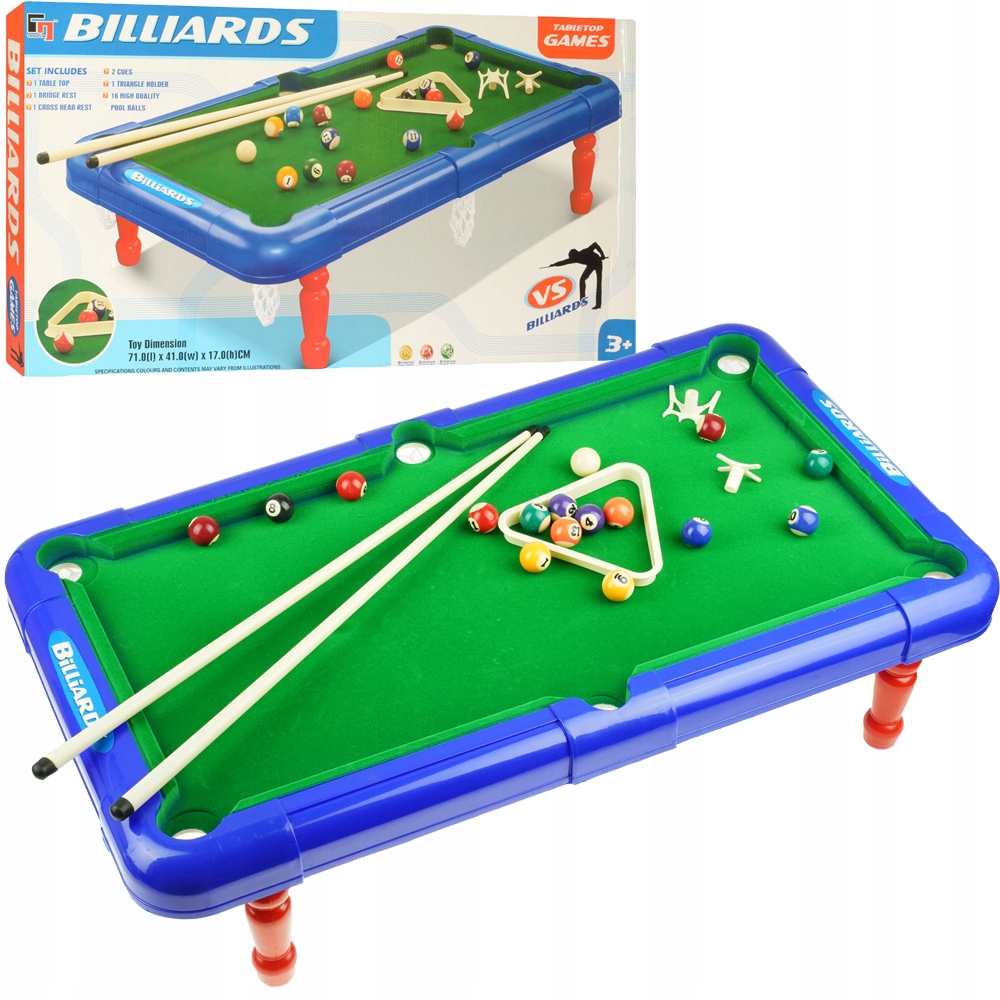 MINI STÓŁ BILARDOWY POOL BILARD AKCESORIA - 9890815754 - oficjalne ...