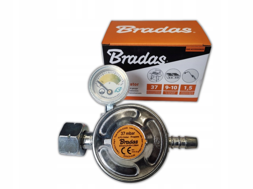 Reduktor gazowy ze wskaźnikiem DO BUTLI 11kg - 12360515719 - oficjalne archiwum Allegro