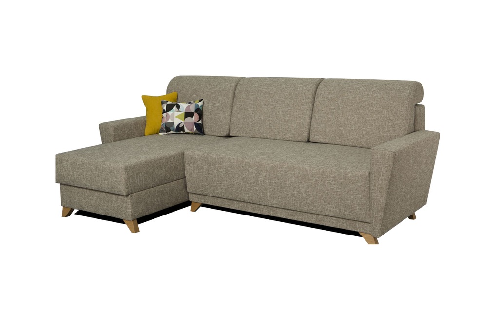 Narożnik BRUNO rozkładany styl skandynawski RIBES - 11094550414 ...