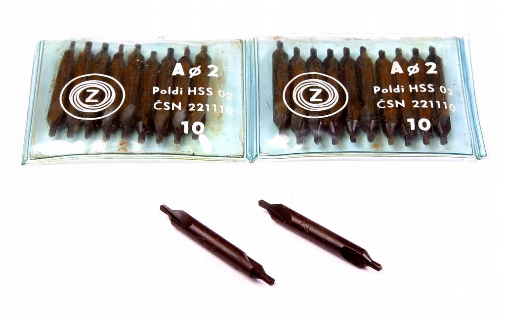 Nawiertak, nakiełek A-2 Poldi HSS komplet 10 sztuk - 13569956057 - oficjalne archiwum Allegro