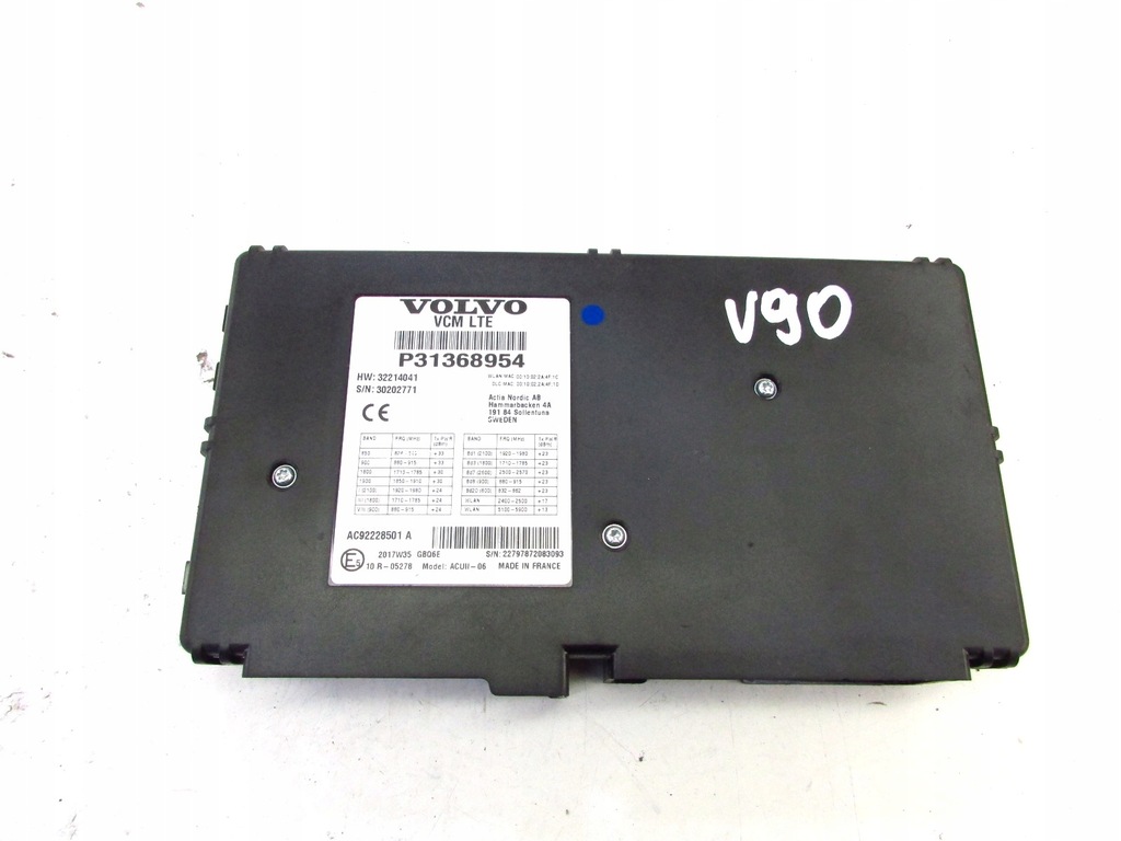 VOLVO V90 XC90 MODUŁ STEROWNIK VCM P31368954 - 13704004350 - oficjalne ...