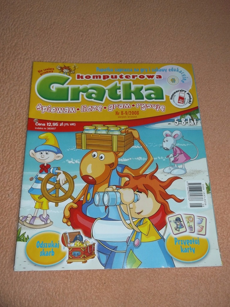 KOMPUTEROWA GRATKA 8-9 /08 CZASOPISMO DLA DZIECI - 12572626981 ...