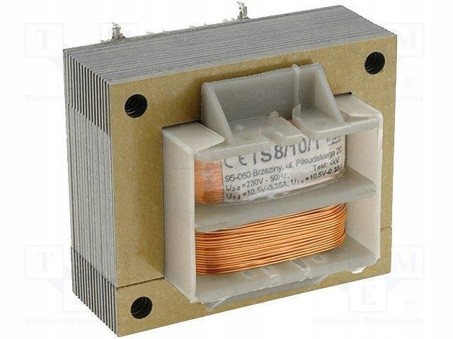 TS8/10/1 [230V/2x10,5V 2x0,3A] transformator sieci - 12257284373 - oficjalne archiwum Allegro