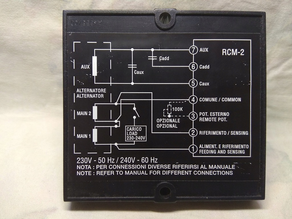 Купить РЕГУЛЯТОР НАПРЯЖЕНИЯ RCM-2 AVR MECC ALTE RCM2: отзывы, фото и ...