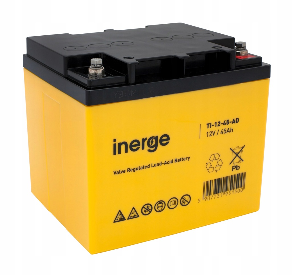 AKUMULATOR BEZOBSŁUGOWY 12V 45Ah AGM VRLA UPS - 10960084331 - oficjalne archiwum Allegro