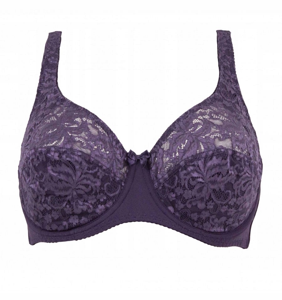 Купить Бюстгальтер 90G сливовый мягкий кружевной бюстгальтер Anfen ...