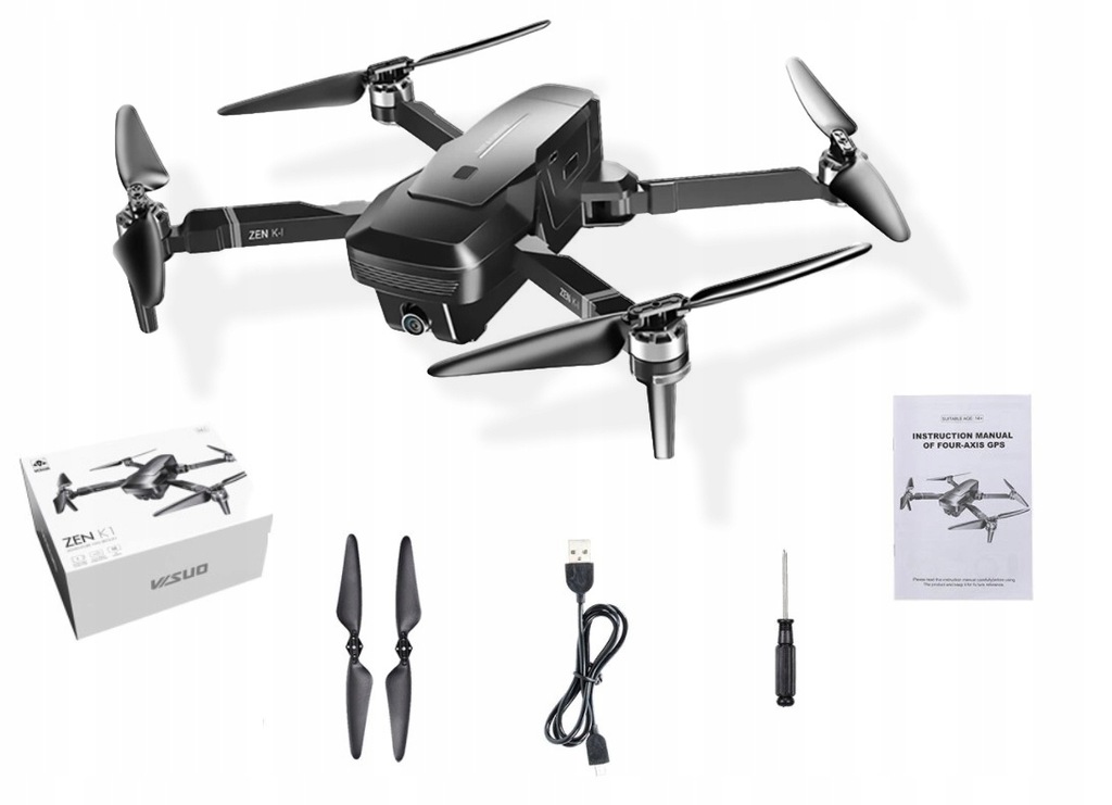 Dron Visuo ZEN K1 FTP GPS 4K 2 KAM 50 x ZOOM - 12401816442 - oficjalne ...