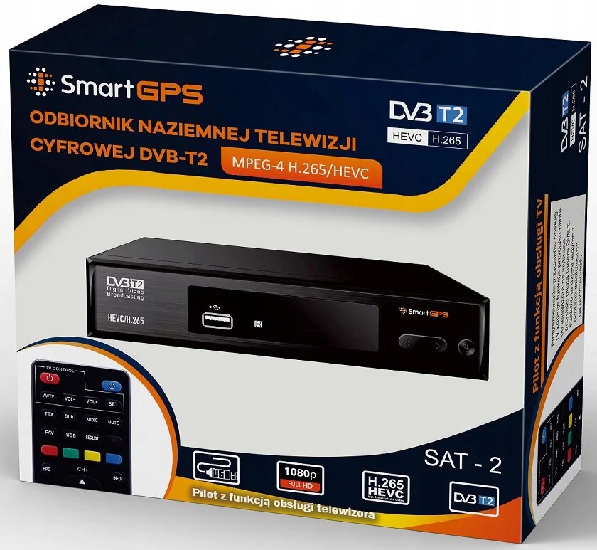 Dekoder SMARTGPS SAT-2 DVB-T2 Black - 12226817248 - oficjalne archiwum ...